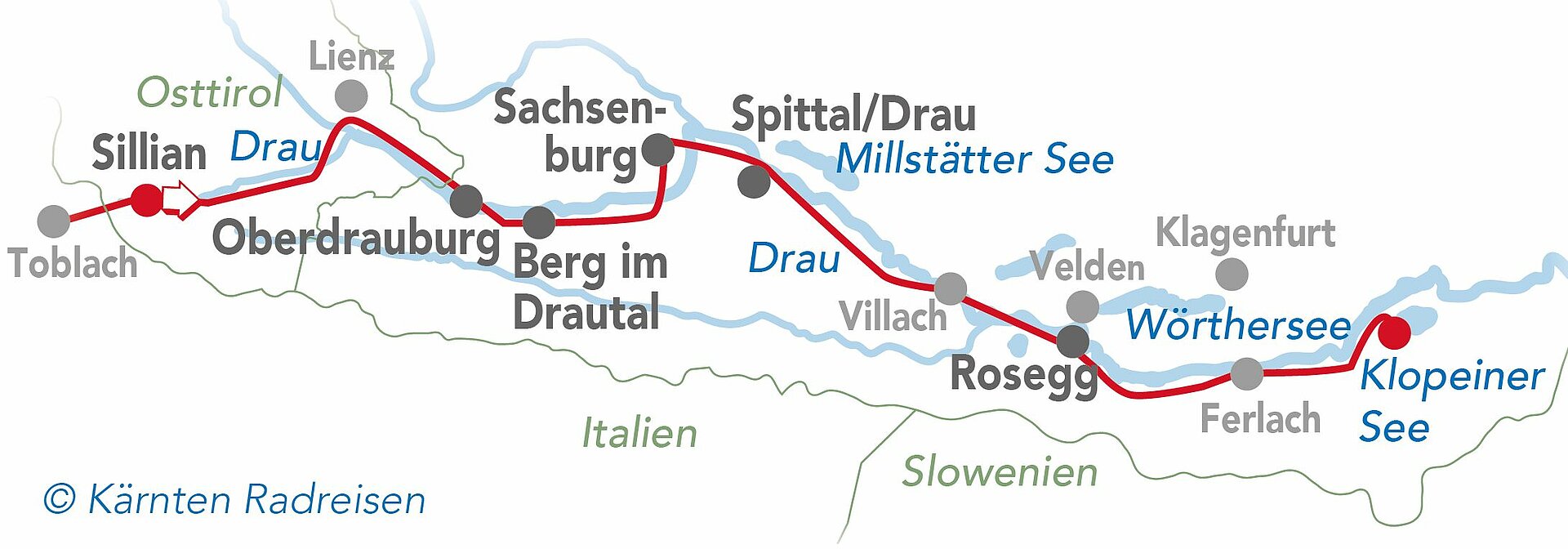 DIE KLASSISCHE DRAURADWEG-REISE