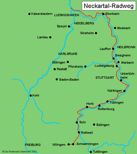 Neckartal Radweg - alle Radwege in Baden-Württemberg bei www ...
